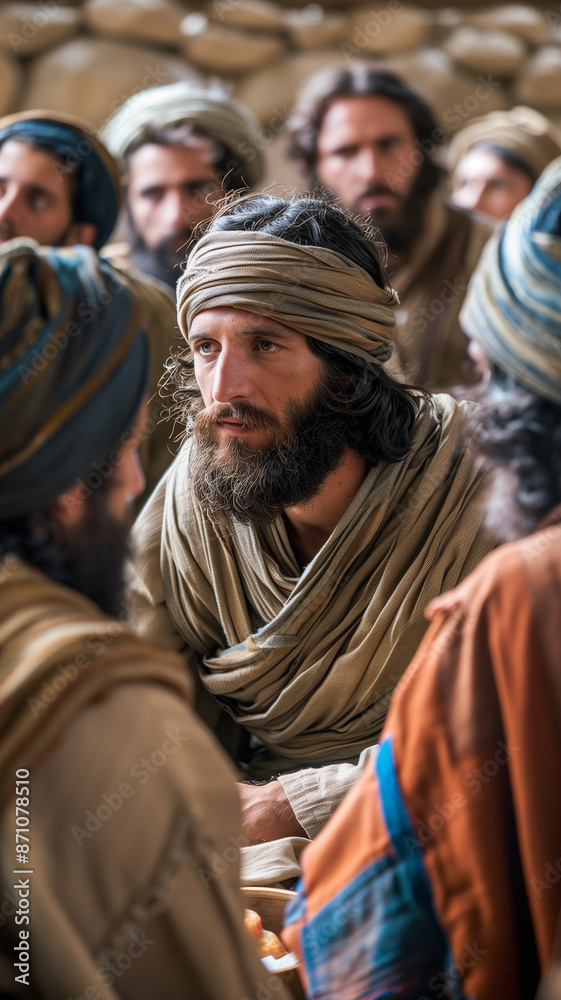 Poster Jesus commissioning his disciples to go make disciples from the ...