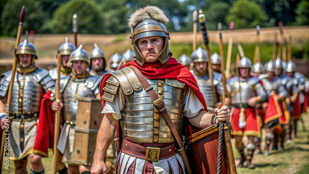 Foto de Roman legion military of ancient Rome. Roman military personal ...