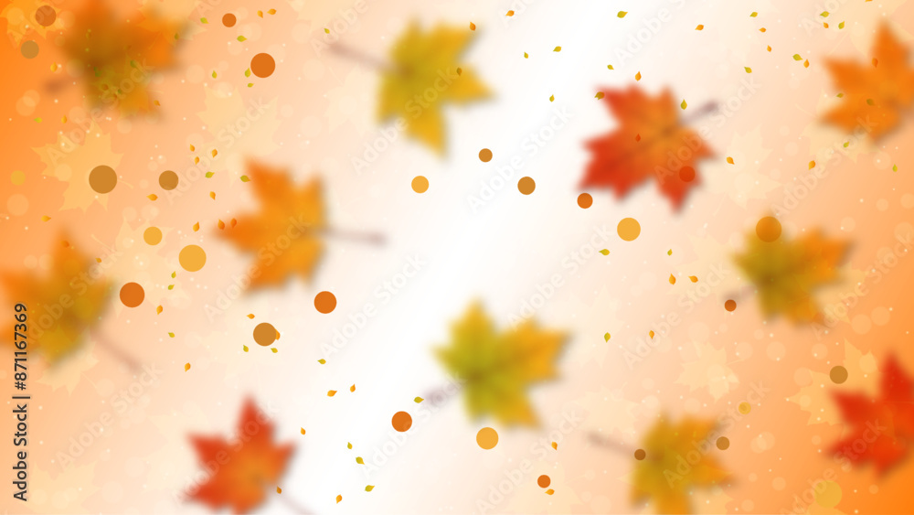 Autumn theme elegant vector background. Design for presentation ...