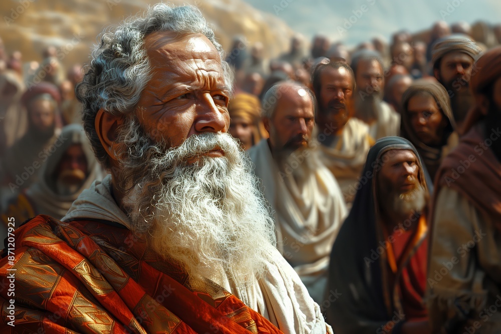 Moses Appointing Elders: Deuteronomy Leadership Stock Photo | Adobe Stock