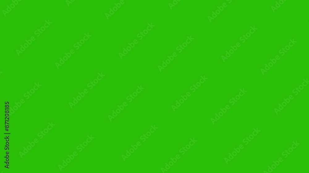 Question mark floating animation on green screen background, thinking ...