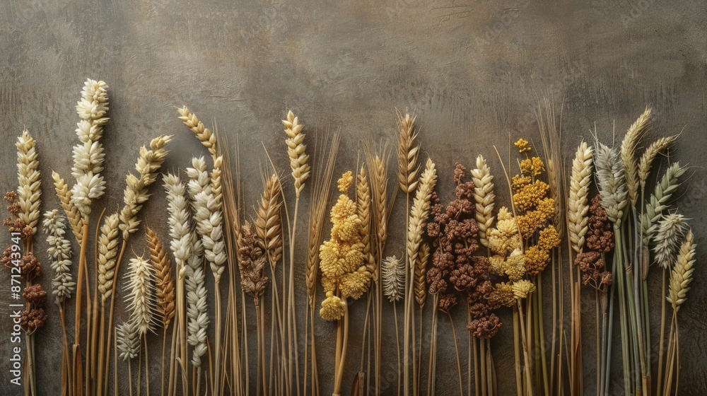 Detailed visuals showcase the ancient grain varieties, highlighting ...