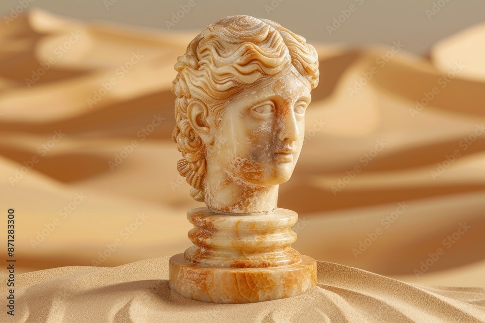 Classical beauty - greek woman bust, sculpture, showcasing artistic ...