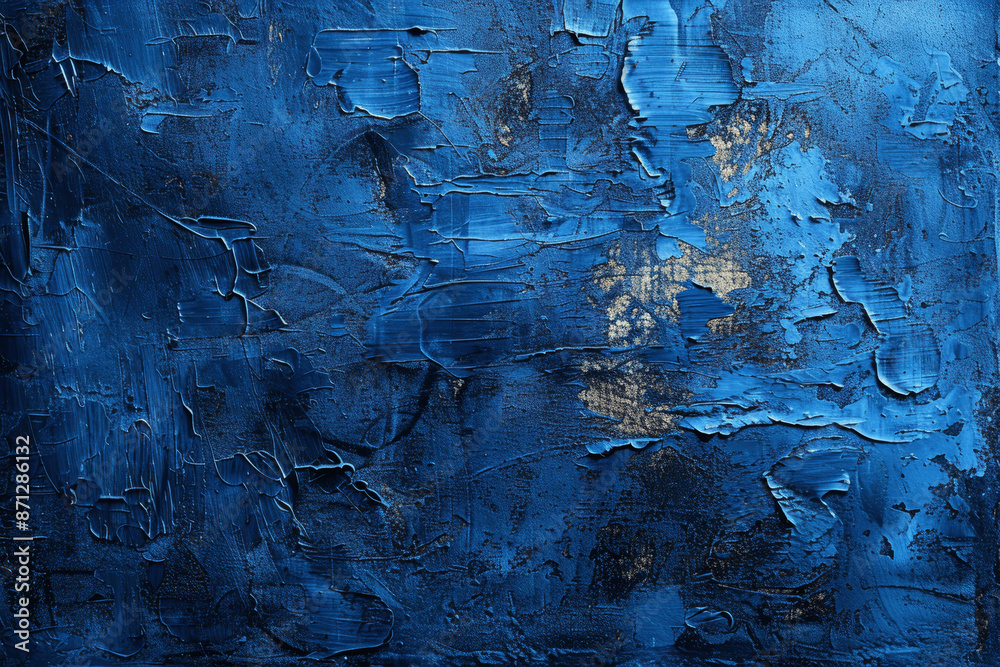 Dark Navy Blue Grunge Texture Background Rough Concrete Surface ...