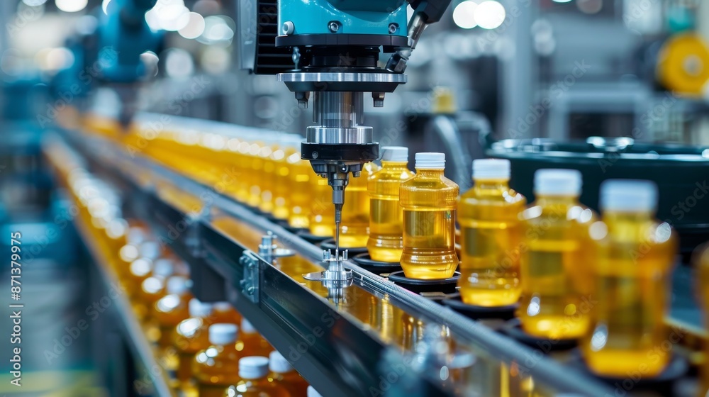 Automated assembly line for plastic containers, showcasing state-of-the ...