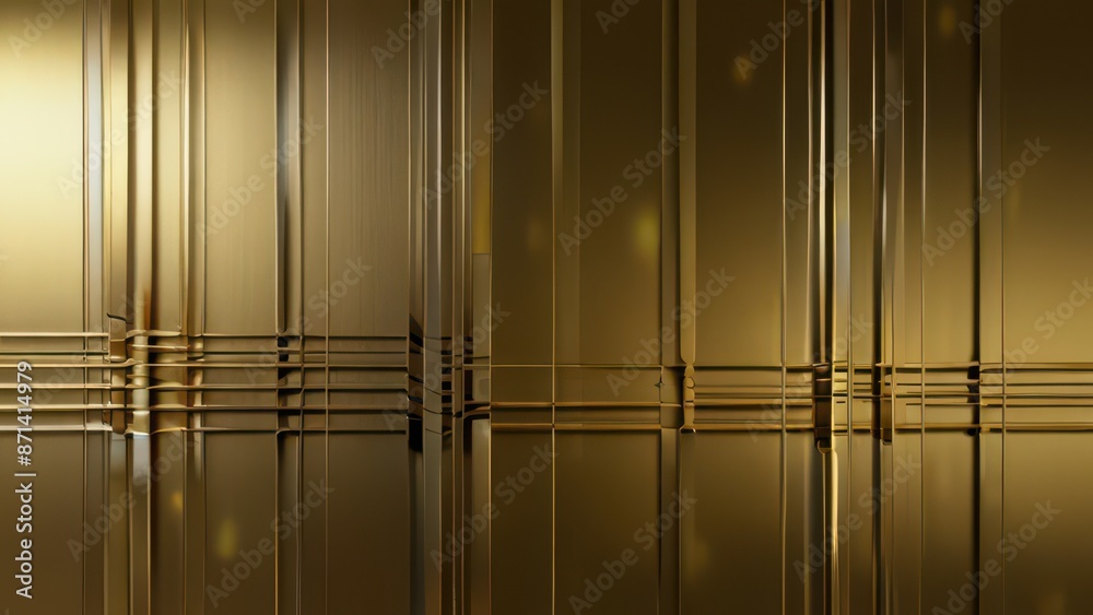 Luxurious gold metallic abstract background with sleek geometric shapes ...