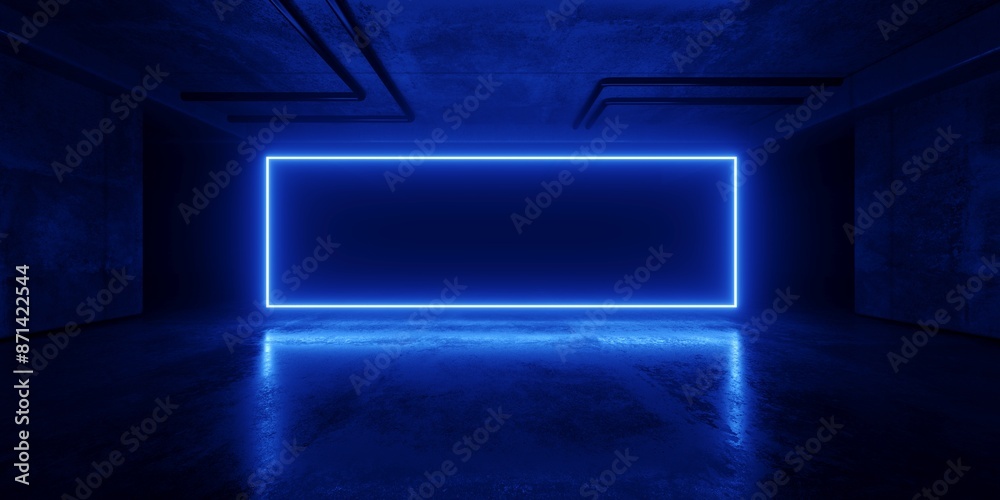 Sci Fi Futuristic Cyber Retro Gaming Showcase Product Garage Grunge