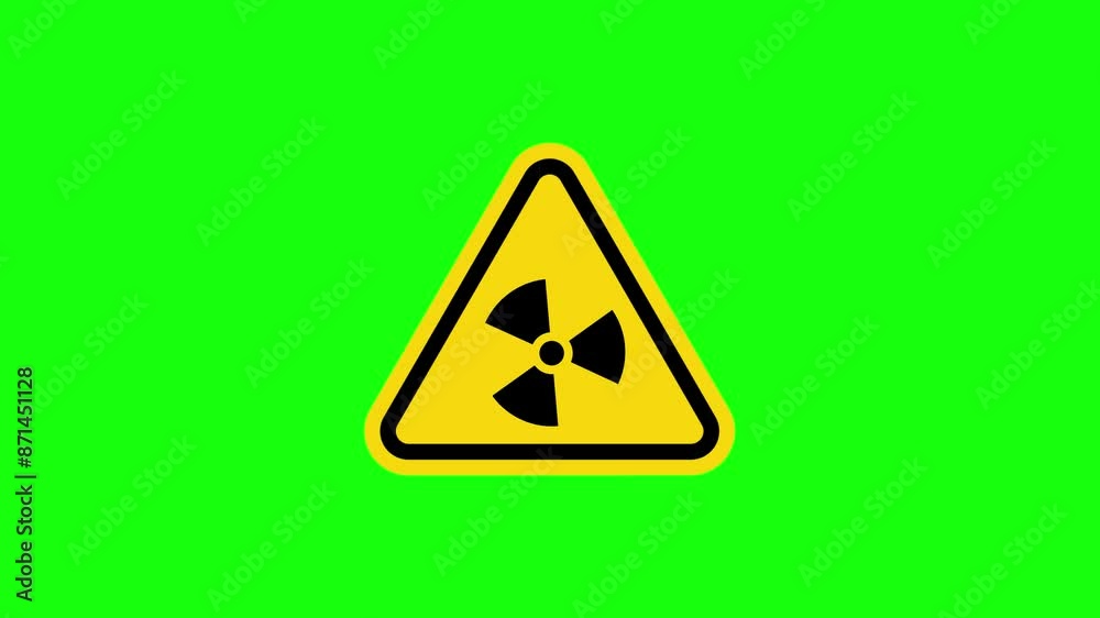 ISO Triangle Warning Sign: ISO W003 - Radiation Hazard Symbol 4K ...