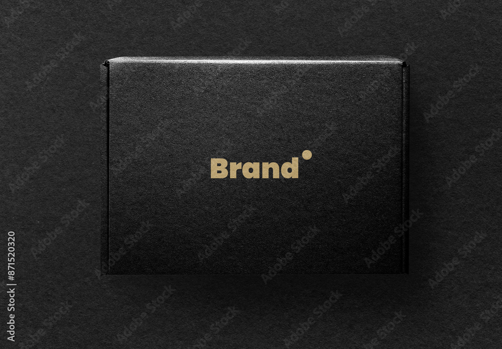 Black Box Mockup Stock Template | Adobe Stock