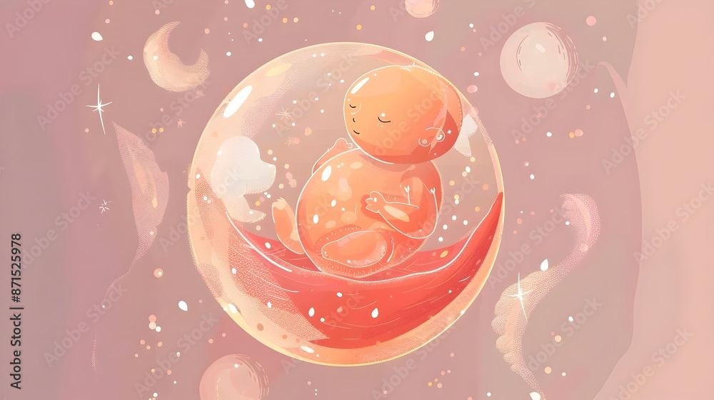 Glowing Orb of New Life Miraculous of Successful Artificial ...