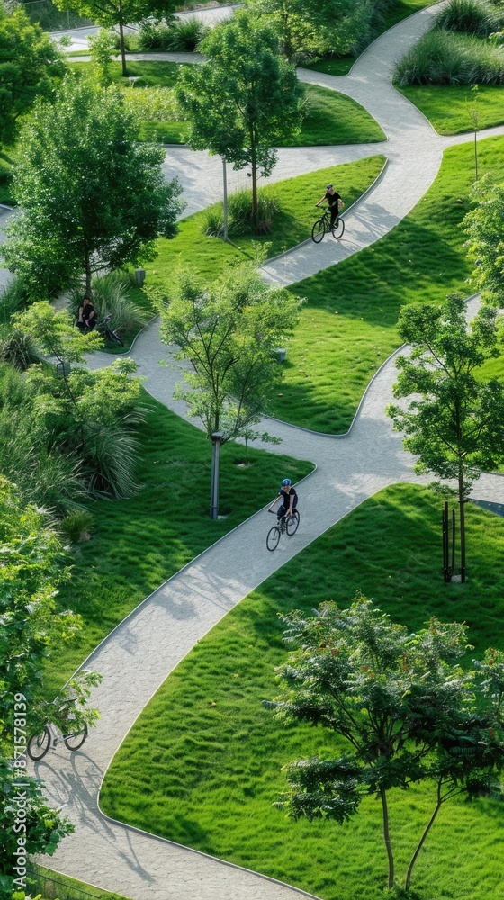 Active Lifestyle in Urban Oasis: Dedicated Running and Cycling Tracks ...