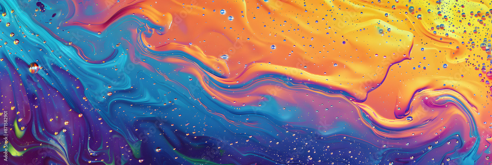 Colorful oil slick art abstract background backdrop rainbow photo ...