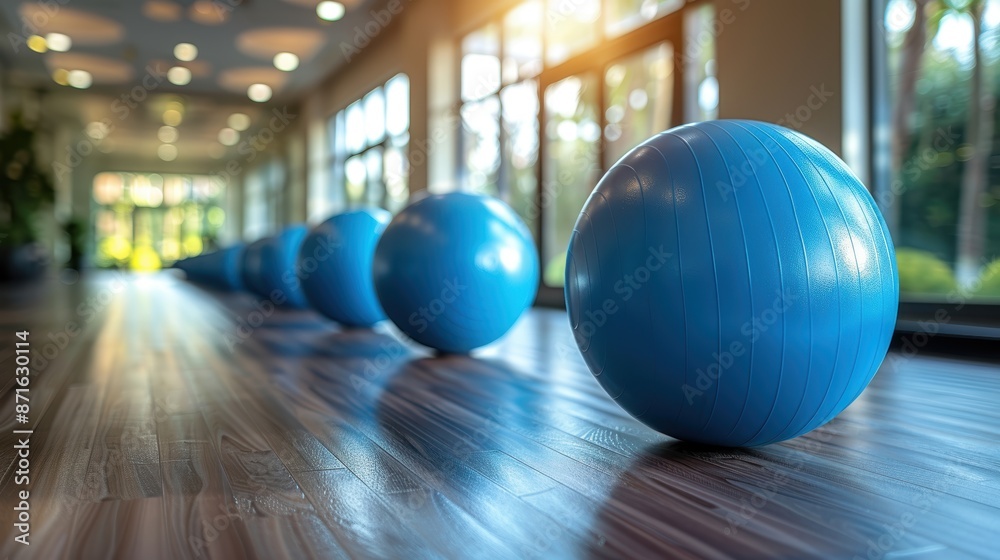 Stability balls are used for balance and stability training. They can ...