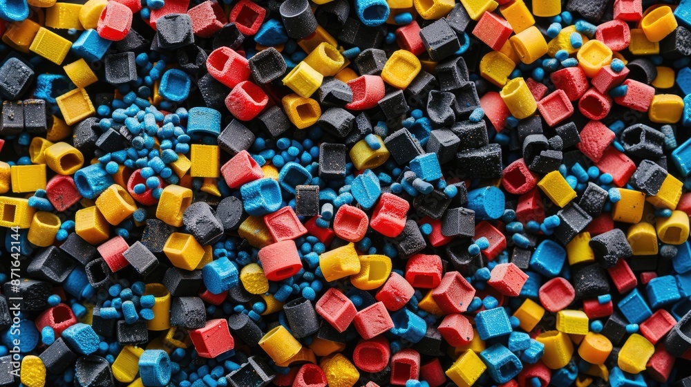 Polymer master batch granules for creating plastic company banners ...