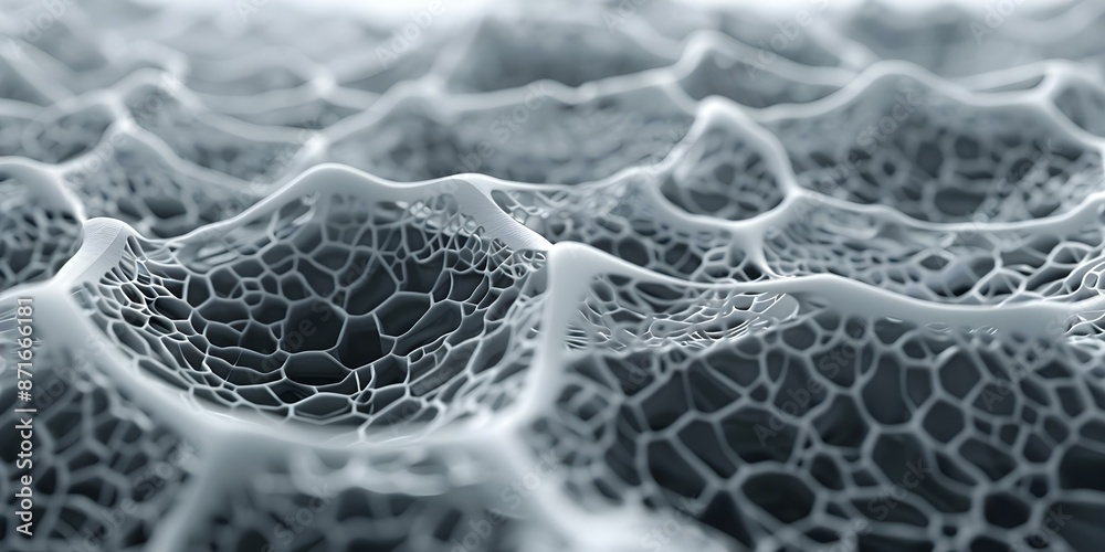 SEM reveals intricate 3D printed organ surface resembling natural ...