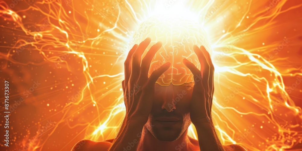High-Resolution AI-Generated Wallpaper Depicting Human Headache During ...