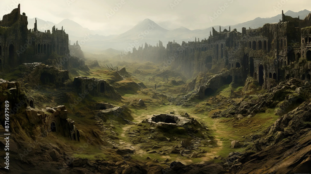 war, trenches, dark, fantasy, imagery Fantasy wallpaper, rpg landscape ...