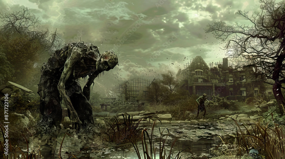 zombie, reanimated, corpse, forest, horror, undead Fantasy wallpaper ...