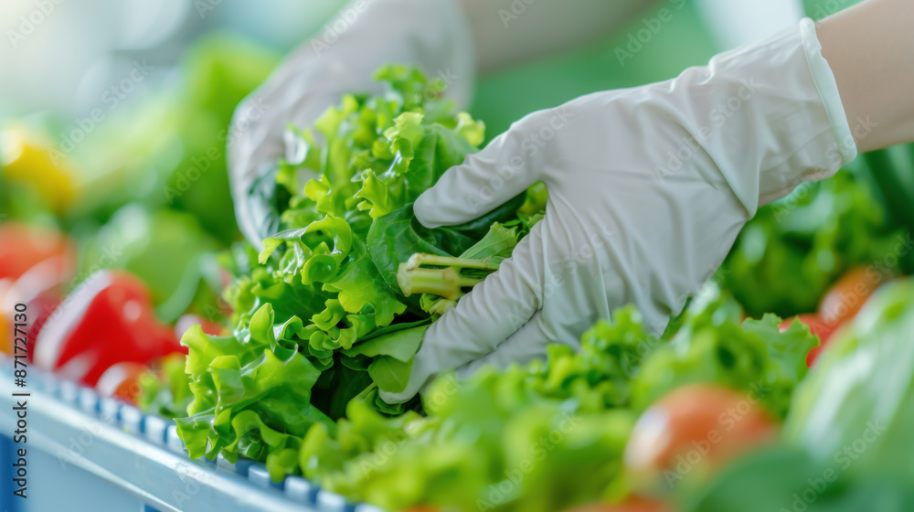 Food Waste Recycling Facility in Action, Employees Sorting Waste for ...