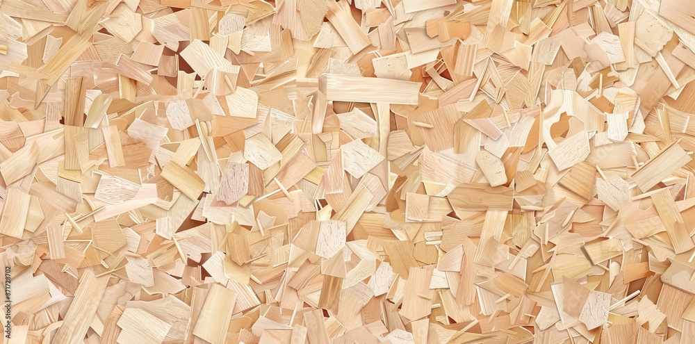 This full frame image of oriented strand board (OSB) contains a ...