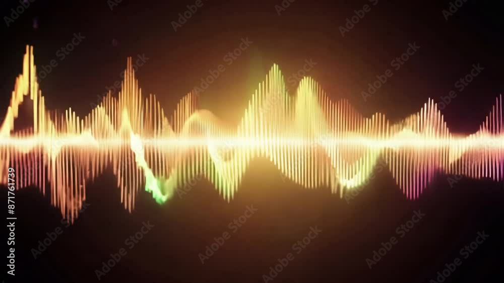 musical notes and sound waves, conveying the power and beauty of music ...