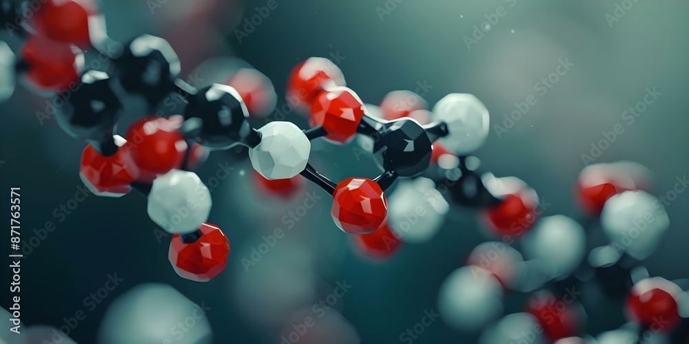 Visualizing the van der Waals structure of tirzepatide molecule in a 3D ...