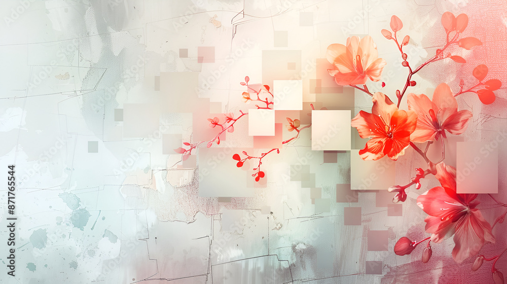 Best wallpaper for home and office decor , Abstract floral background ...