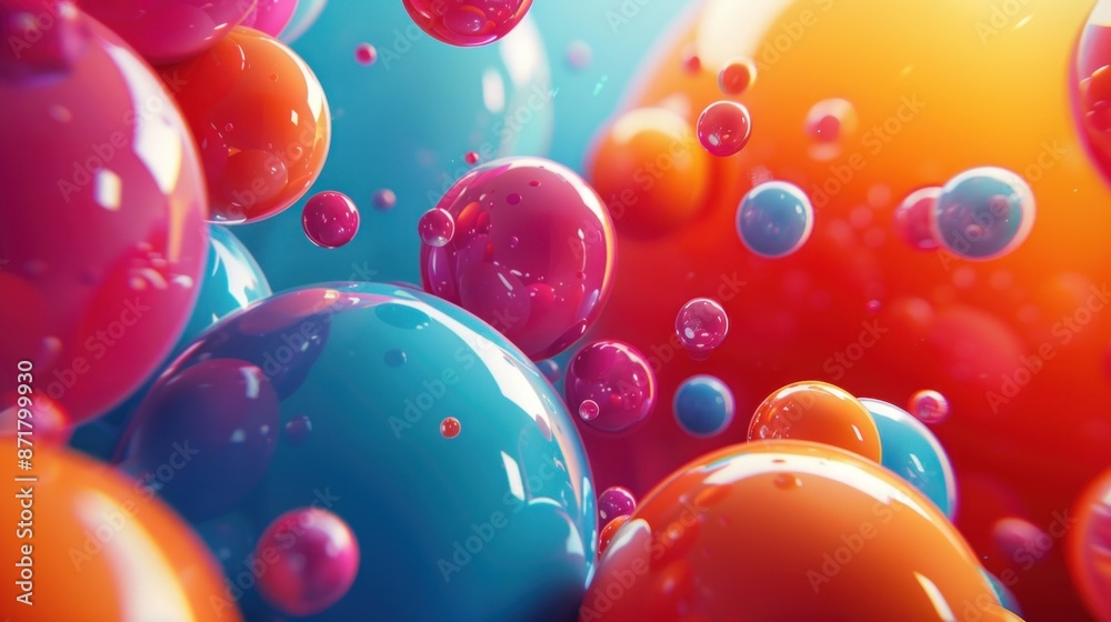 An animated 3D background with objects seemingly propelling towards the ...