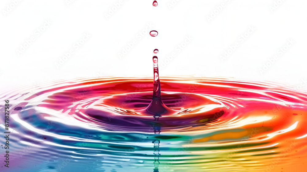 Colorful of water drop close up for the background, texture, motion ...