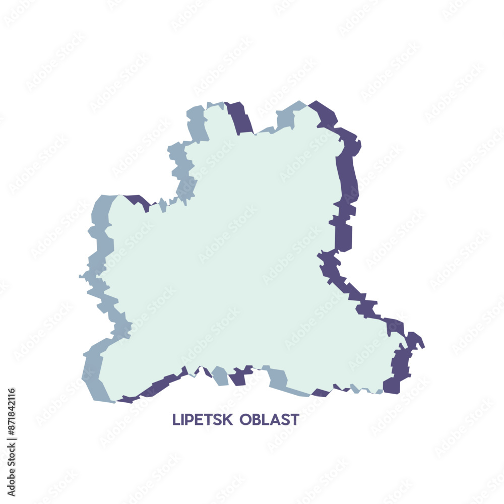 Lipetsk Oblast Map - World Map International vector template. Russia ...