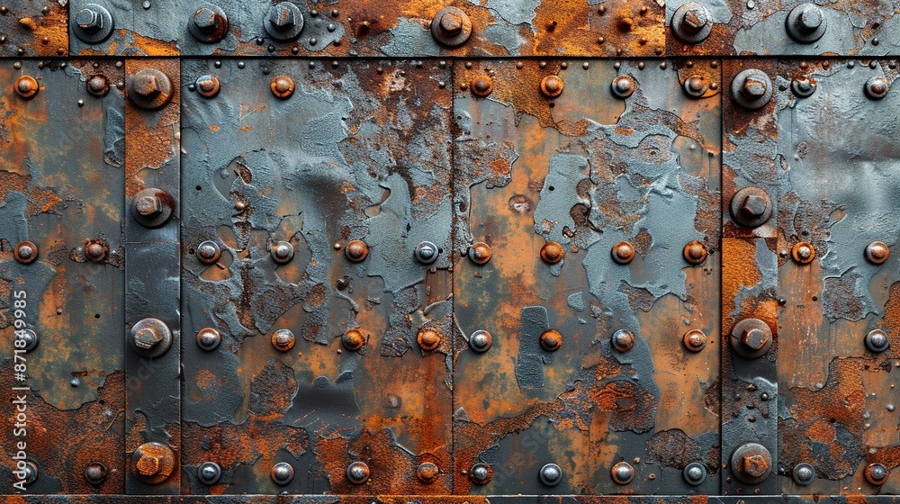 Weathered rusty steel, adding a gritty texture to urban landscapes and ...