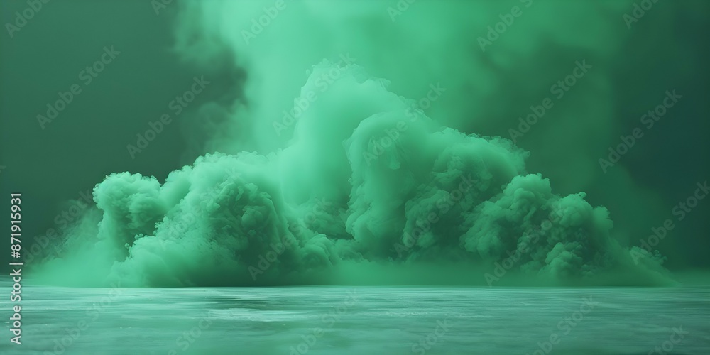 ภาพประกอบสต็อก 4k virtual animation with looping overlay of toxic green ...