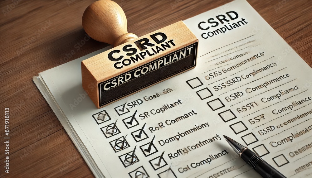 CSRD Compliance Checklist on Desk Stock Photo | Adobe Stock