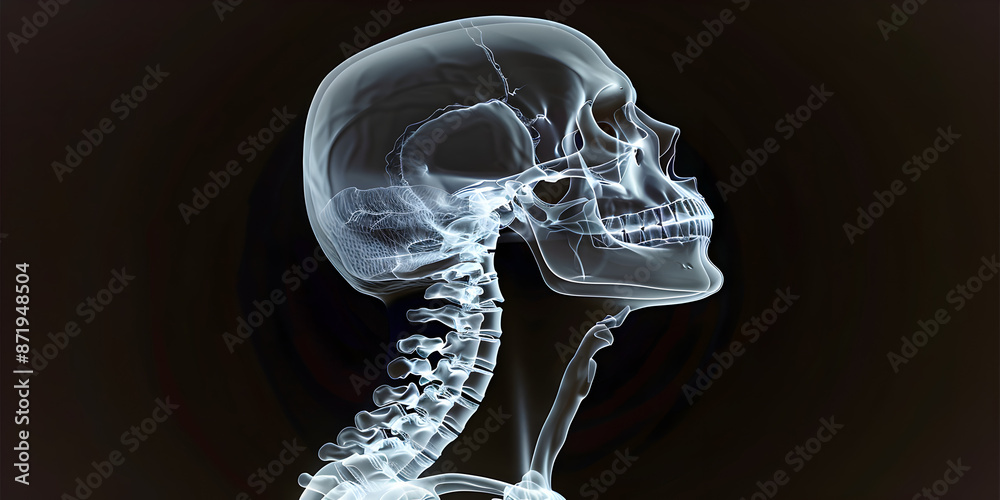 Anatomical Skeleton with Labeled Lower Jaw as Head, Skeleton Head ...