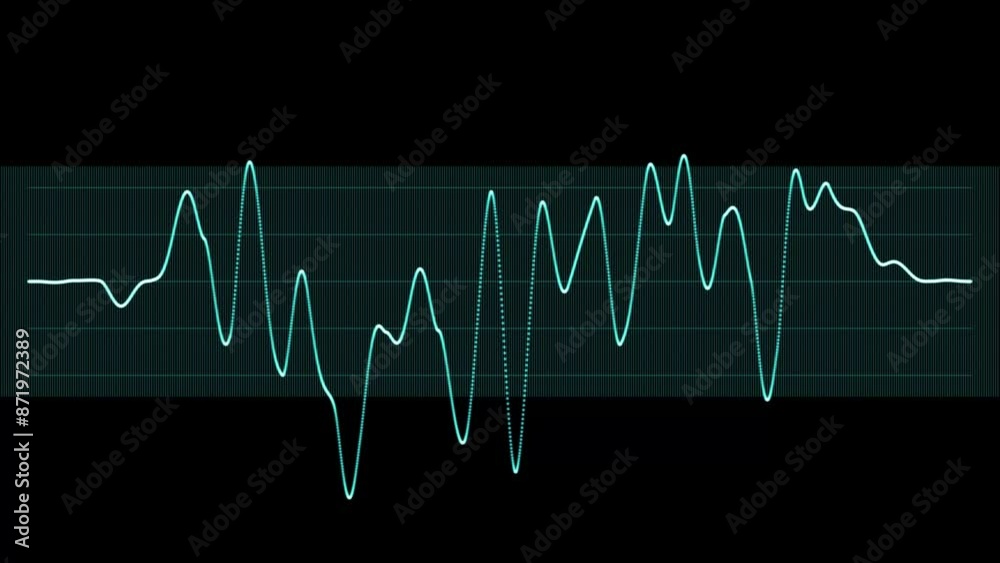 abstract Sound wave lines animation background. retro fade colored ...