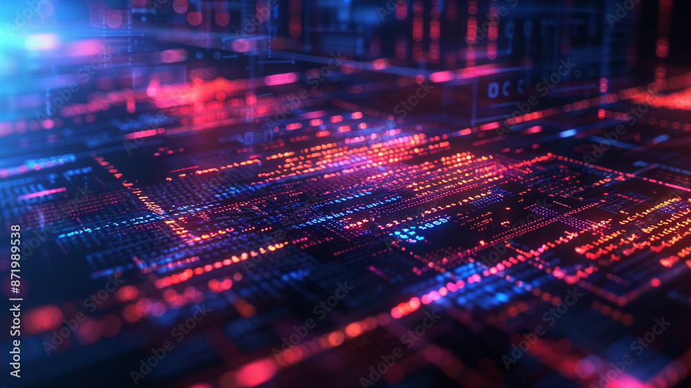 Abstract Technology Background with Overlaid Programming Code and Computer Scripts, Symbolizing ...