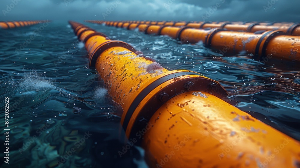 Depict a vision of the future where advanced submarine cable networks ...