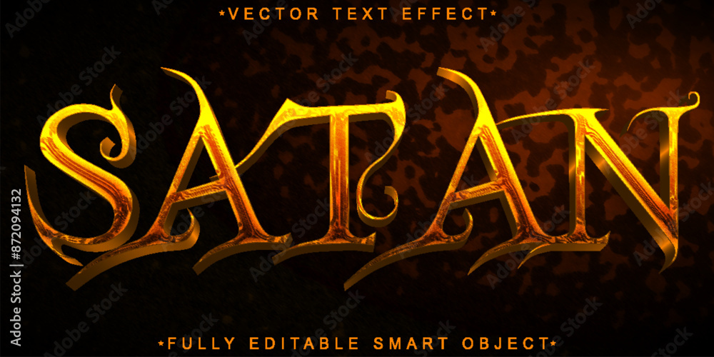 Shiny Flame Fire Satan Horror Devil Hell Vector Fully Editable Smart ...