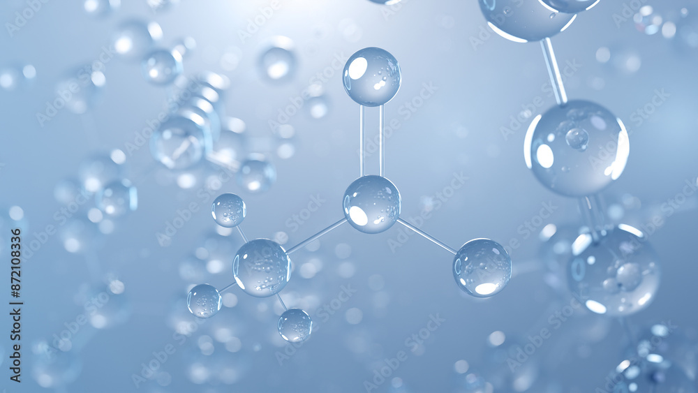 acetate molecular structure 3d, salt, structural chemical formula view ...