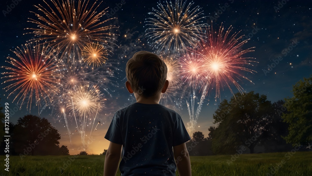 A story where a child experiences fireworks for the first time ...