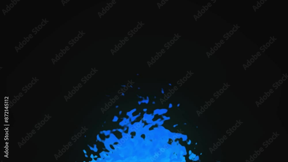 Cartoon Blue Fire flames motion graphics element 2D animation ...