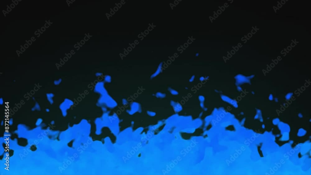 Cartoon Blue Fire flames motion graphics element 2D animation ...