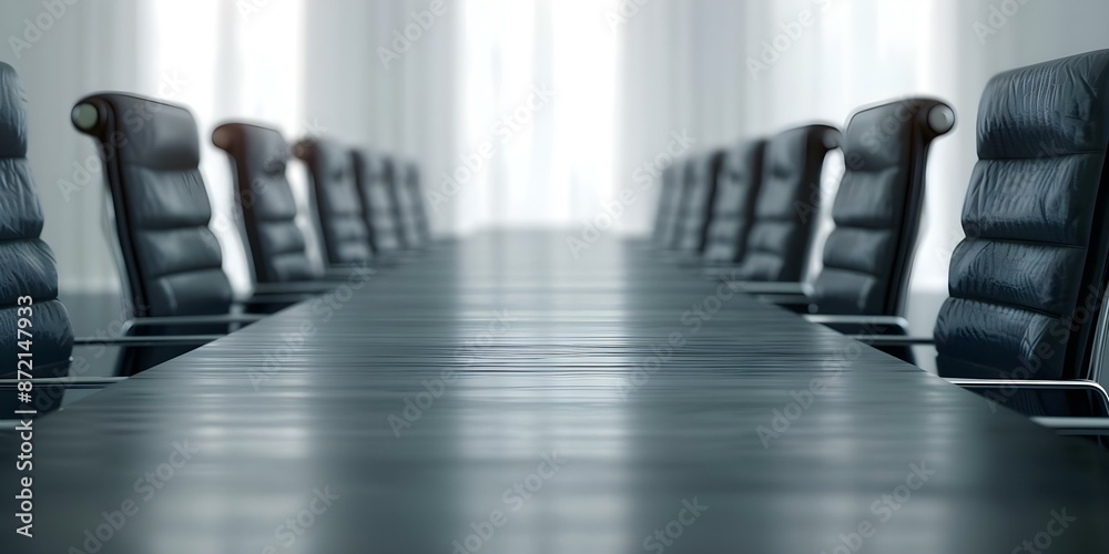 High-resolution image of a board meeting demonstrating professionalism ...