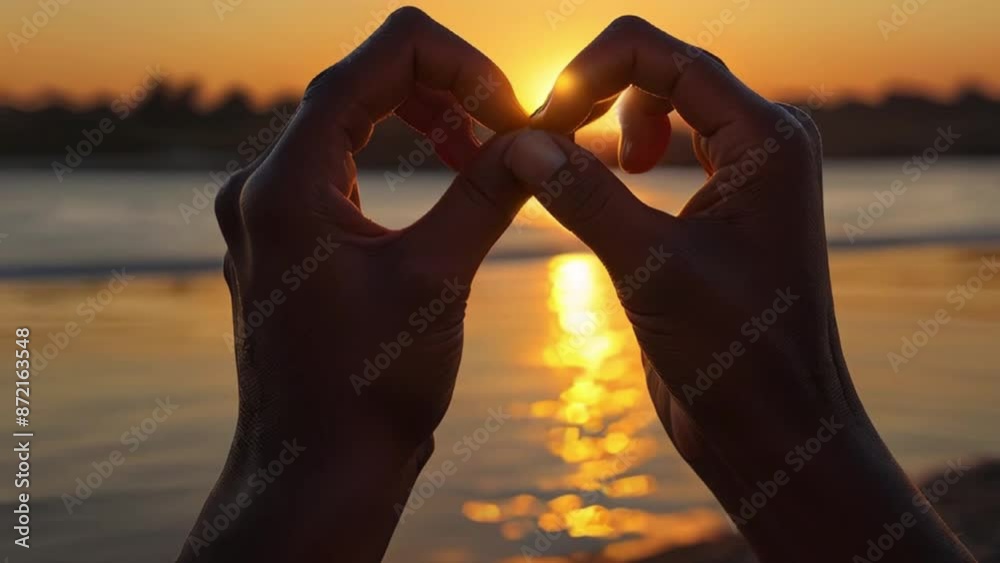 As the sun dips low in the sky, painting the horizon in shades of gold ...