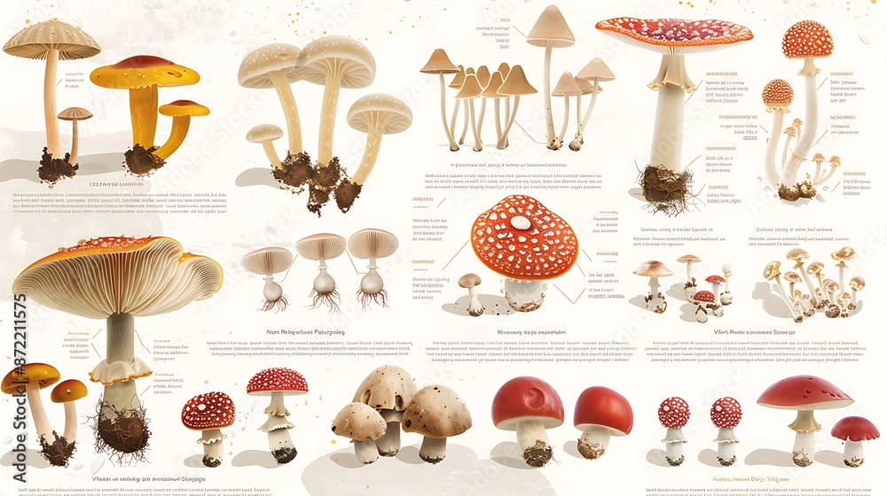 Infographic on the Different Types of Fungi, Including Molds, Yeasts ...