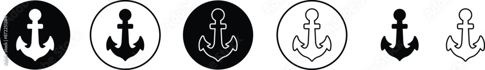 Anchors, Mariner Crosses and Religious Anchors flat or line collection ...