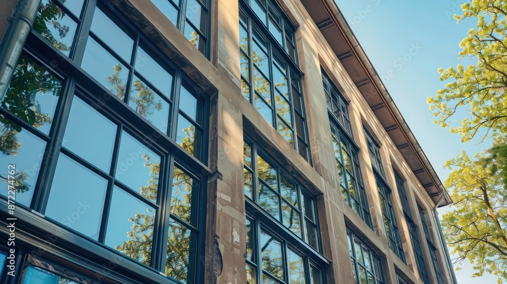 historic renovation project where energy-efficient windows are ...