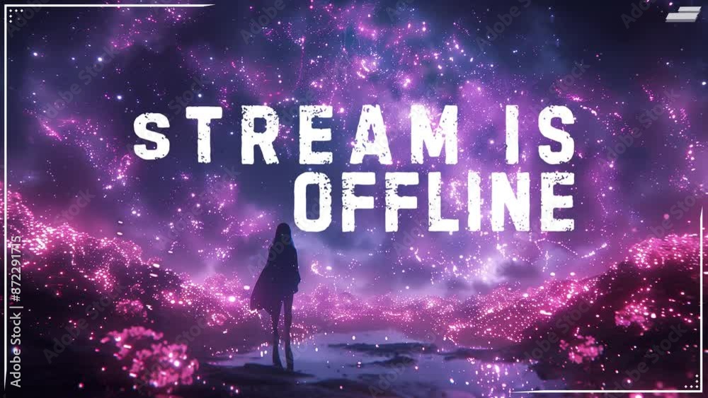 Animated Twitch Screens Space Girl for Stream - Offline Media ...