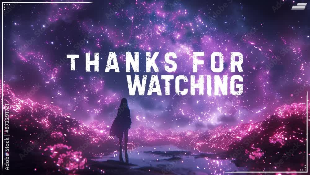 Animated Twitch Screens Space Girl for Stream - Thanks Media background ...