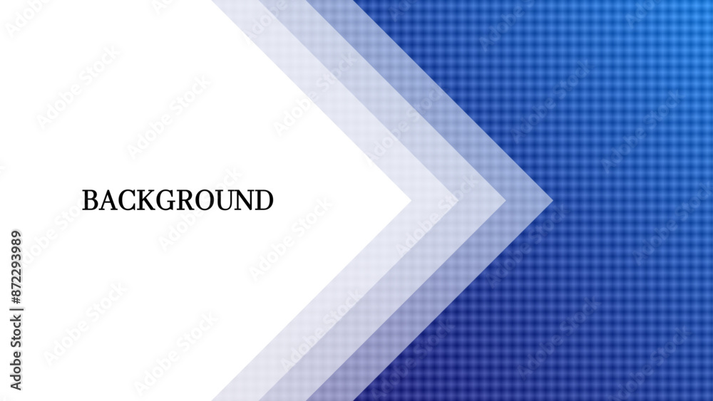 Blue abstract background with square pattern and triangular frame ...